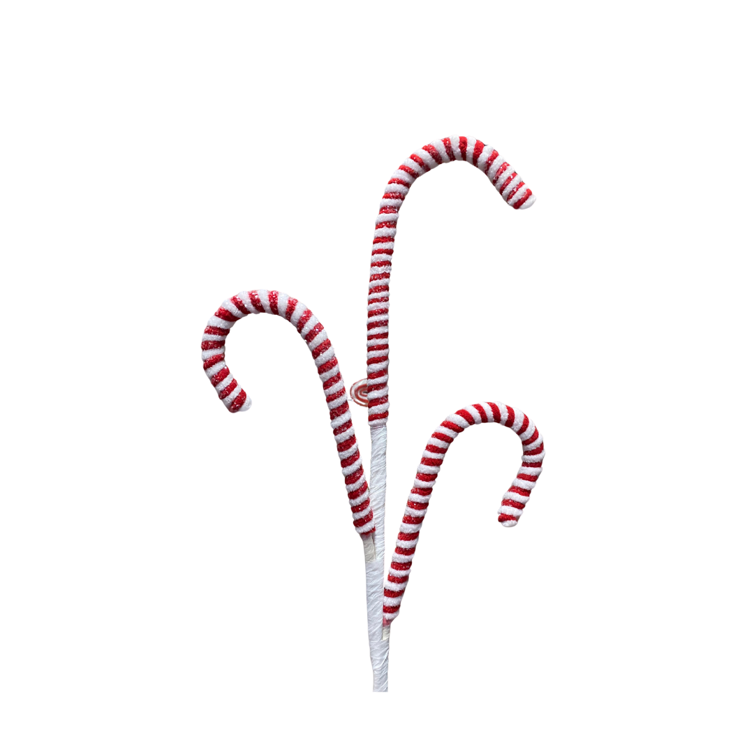 Candy Cane Spray Stem – The Christmas Junkie